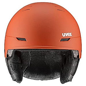 uvex Wanted, Adjustable ski & Snowboard Helmet with closable Ventilation System for Women & Men, Fierce red Stripes mat, Medium