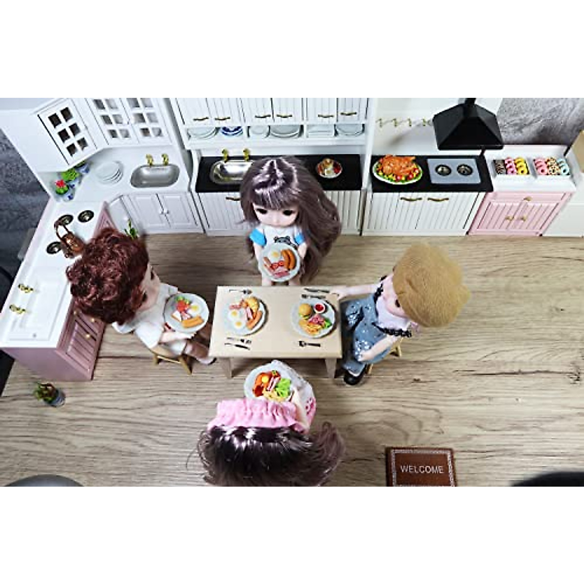 ThaiHonest Mixed 5 Assorted Breakfast Sausage Dollhouse Miniature Food,Collectibles