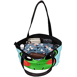 Tote Bag Women Satchel Bag Handbag Stylish Tote Handbag for Women Hobo Bag Fashion Crossbody Bag, cartoon animal frog