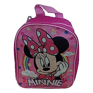 Group Ruz Minnie Mouse Little Girl 10 Inch Mini Backpack (Red-Pink)
