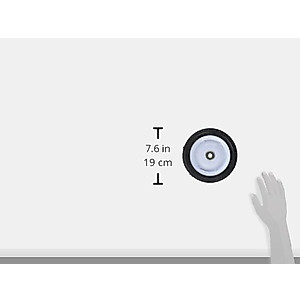 MaxPower 335170 7 Inch x 1.50 Inch Steel Wheel with 1/2 Inch Bore, 1-3/8 InchOffset and Diamond Tread