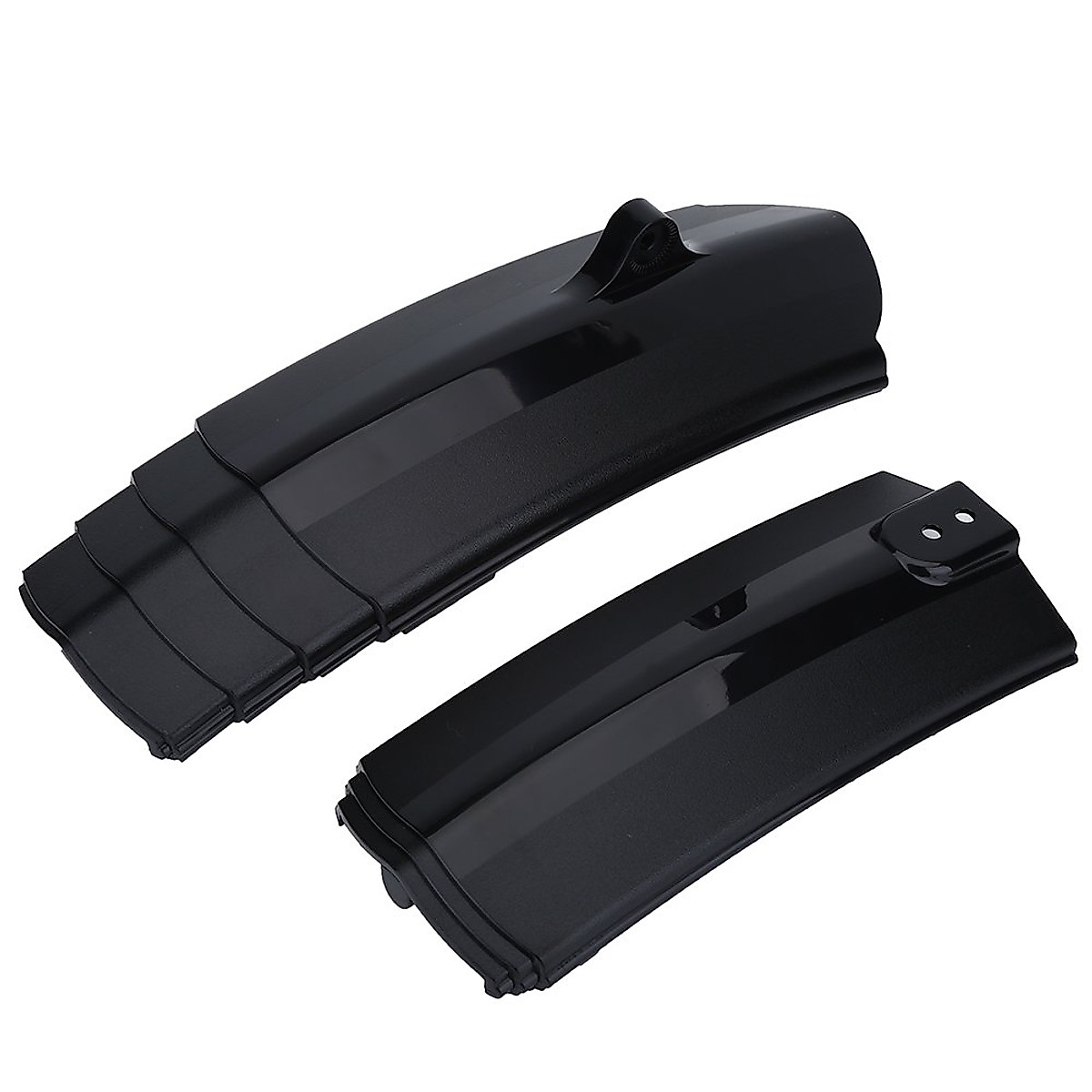 Retractable Bike S Set, Front & Rear Mountain Road Bike Mudguard Tyre Mud Guard with Led Light (Black) Road Bike S 700C 28Mm Front and Rear ycle Splash Guards