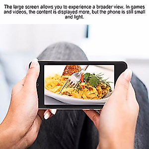 IP 12 Pro 4.66in Unlocked Smartphone, 512MB+4GB, for Android 4.4.2, 0.3MP+ 2MP,1500mAh, Dual Card Dual Standby Cell Phone, WiFi+BT+FM Supported, Expanded 128GB Memory(Gold)