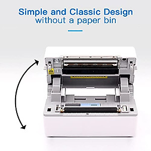 ZSEDP HighSpeed Desktop Shipping Label Printer USB + BT Direct Thermal Printer Label Maker Sticker for Shipping Labels Printing (Color : USB)