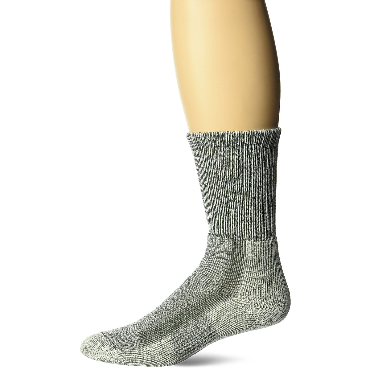 Thorlos Unisex MB Military Thick Padded Crew Sock, Sage, Large