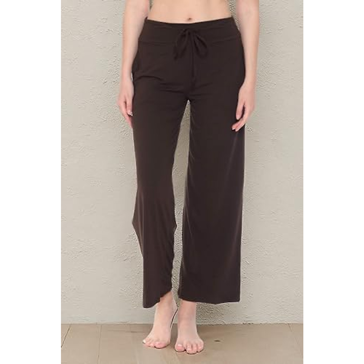 Leggings Depot Women's Fashion Pajama Lounge Pants with Pockets-PJ20-BROWN-XL