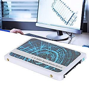 Velaurs SSD, White Internal SSD 2.5in High Speed for OS X//WinXP/Win/7/8/10 for Desktop Computer Laptops PC(#3)