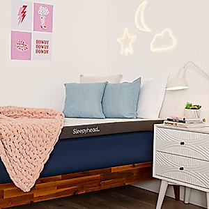 Sleepyhead 3-Inch Twin XL Mattress Topper - Gel-Infused Memory Foam Topper with Washable Cover - College Dorm Room Essential (Twin XL, 3'' Gel Topper)