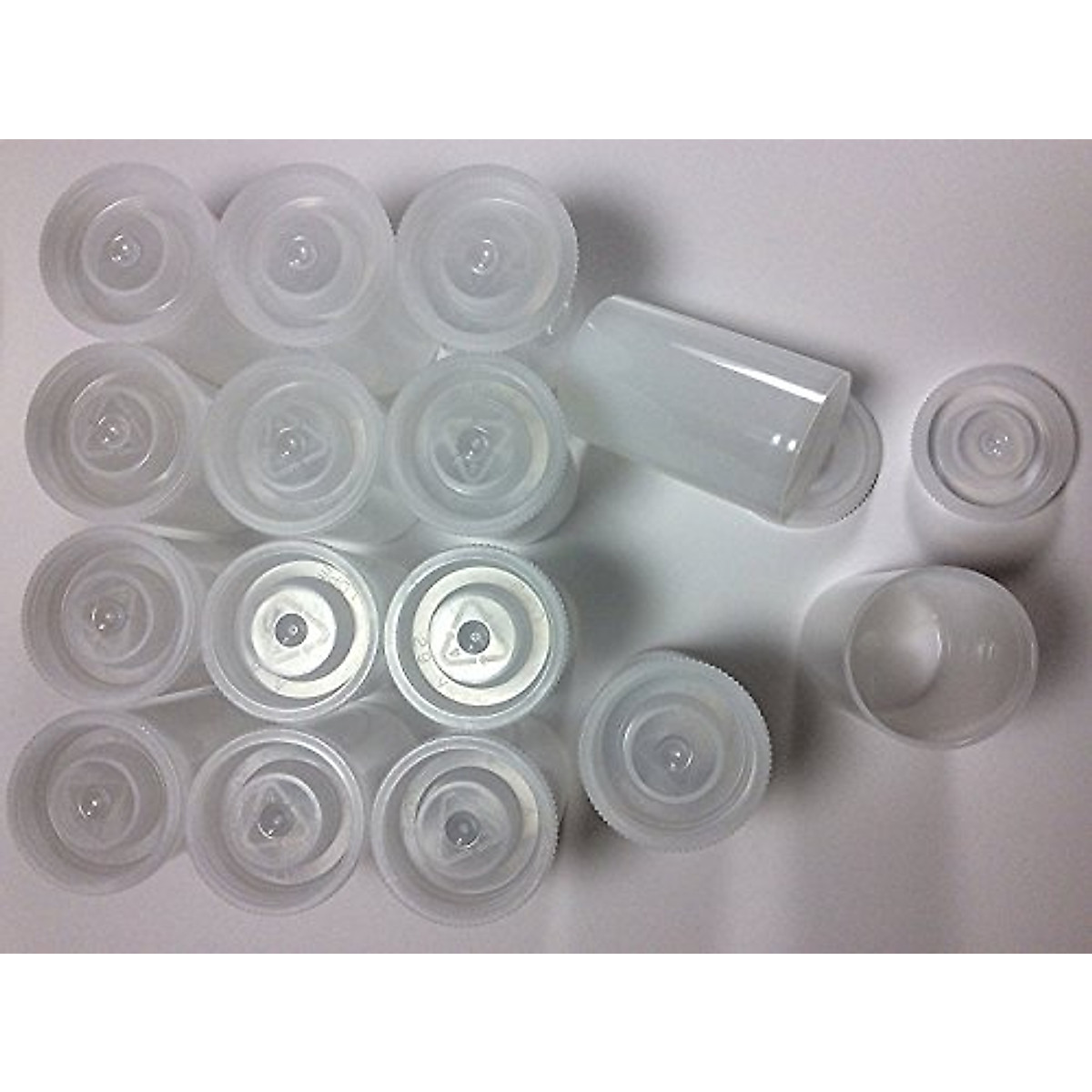 CTKcom 35MM Film Canisters(24 pack)- Tight Sealing Lids on All Canisters for Travel or Small Storage and Geocaching, 24 pack(Clear)