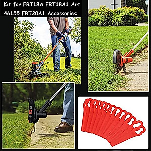 100PCS Lawn Mower Plastic Blades, Mower Cutter Blade Plastic Machine Trimming Blades Replacement Plastic Blades Accessories Trimmer Grass Mowing Nylon Blades Compatible for STIHL Polycut 2-2, Red