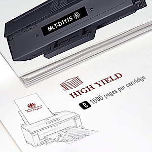Toner Kingdom Compatible Toner Cartridge Replacement for Samsung MLT-D111S MLT111S D111S 111S 111L Toner Cartridges for Samsung M2020, M2020W SL-M2070W/FW M2022 M2070 M2024 M2026W M2070F ( 2 Black)