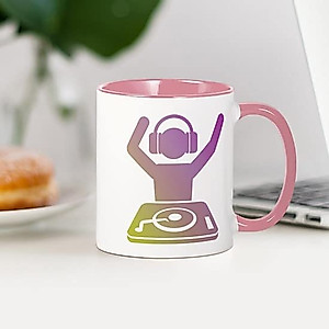 CafePress Colorful DJ Mug Ceramic Coffee Mug, Tea Cup 11 oz