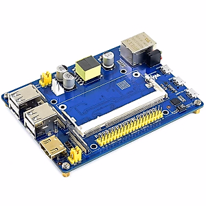 Compute Module IO Board with PoE Feature Development Board Composite Breakout Board for Developing with Raspberry Pi CM3 / CM3L / CM3+ / CM3+L,Onboard 10/100M Ethernet Port,USB Ports