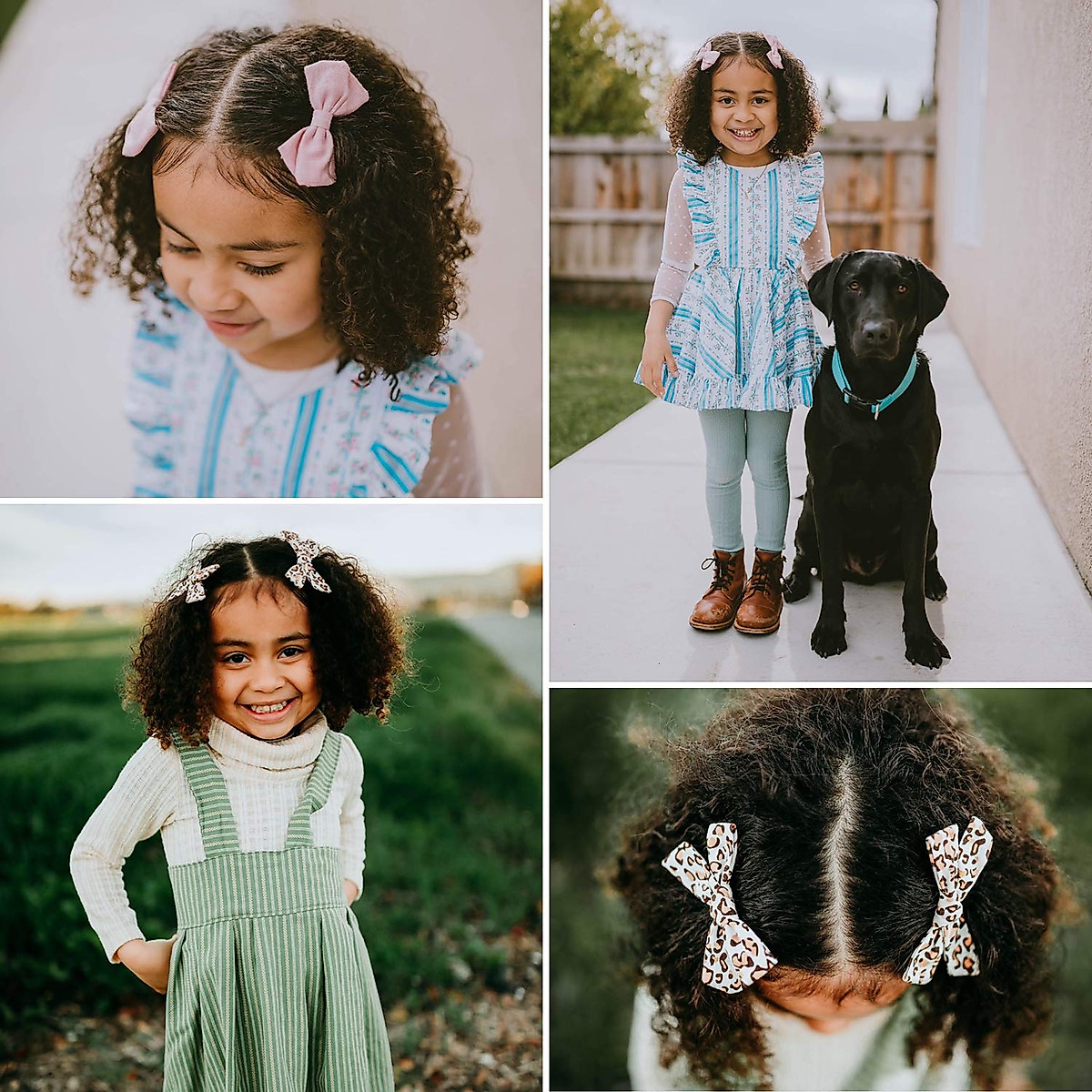 Baby Girl Hair Bow Clips Barrettes, Assorted Hair Accessories Alligator Clip for Little Girls Toddler Kids Teens