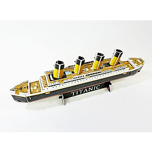 Brick Loot Titanic 3D Puzzles for Adults Christmas Arts Crafts for Men Women RMS Model Kits, Fun and Challenging, Watercraft Great Gifts for Dad Family Puzzle Night Cruise Desk Decor Couples Gifts