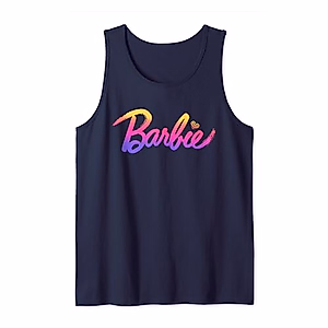 Barbie Pink Gradient Logo Tank Top