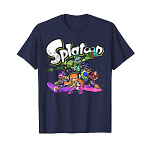 Splatoon Logo Teams Group Shot T-Shirt