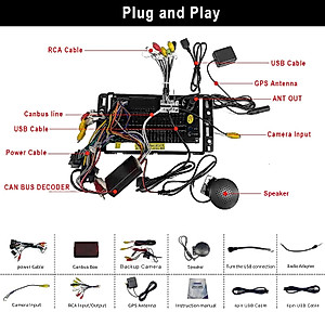 2023 New Android 12 Replacement Radio for Chevy Silverado GMC Acadia Buick Enclave Car Stereo,Bruynic 8" IPS Touchscreen Head Unit With Car Play, Android Auto & Mirroring Come with a AHD Backup Camera