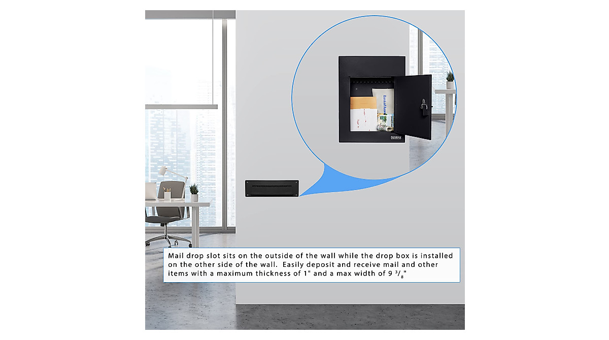 Durabox D700 Secure Wall-Mount Drop Box for Valuables