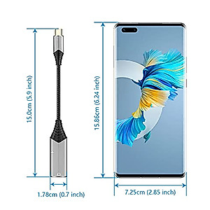 PEPPER JOBS USB-C to 3.5 mm Headphone Jack Adapter, C2PDA Plus 2-in-1 Fast Charging Adapter, Compatible with Samsung Galaxy Note S21 Series/20 Ultra/Note 20/S20 Series, Huawei, Google Pixel and More