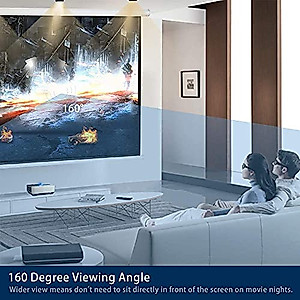 120" Motorized Projector Screen Electric Diagonal Automatic Projection 4:3 HD Movies Screen for Home Theater Presentation Education Outdoor Indoor W/Remote Control and Wall/Ceiling Mount (White)