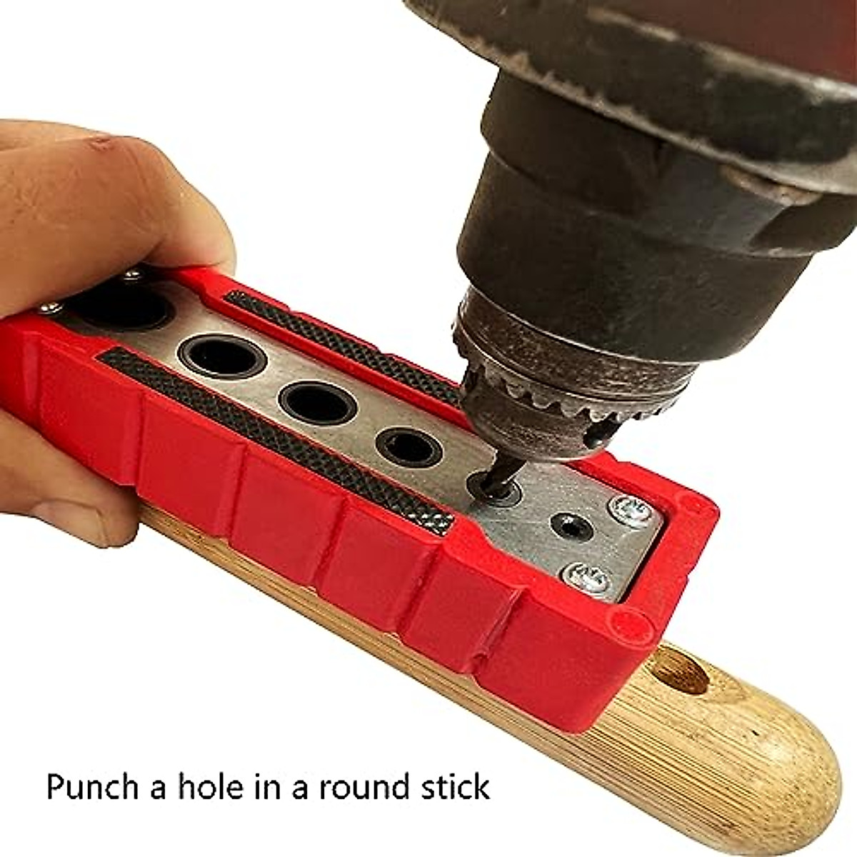 2mm-13mm Pocket Hole Jig Woodworking Drilling Locator Wood Dowelling Self Centering Drill Guide Kit Hole Puncher Multifunctional Woodworking Hole Puncher