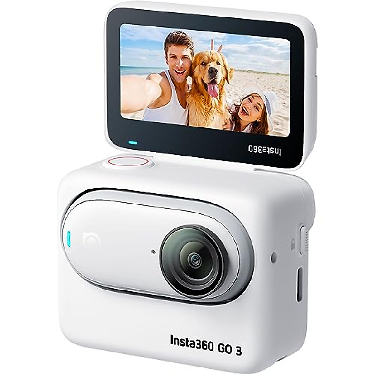 Insta360 GO 3 64GB Tiny Mighty Action Camera, Weighs 35g, Waterproof, Stabilization, POV Capture, with Charge Case and Wearable Camera Accessories + Mount Adapter + 50-in-1 Accessory Kit