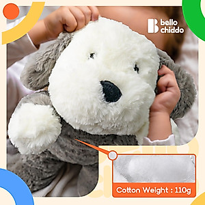 BELLOCHIDDO Plush Dog Pillow Bed Stuffed Animal Toys Plush Dog Toys Sweet Dreamers Soft Animal Toys for Toddlers Babies & Toddlers 1-3 Dog Stuffed Animal Soft Plush Cute Doll for Boys Girls