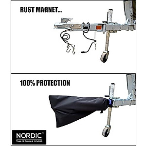 Trailer Tongue Cover - 28" x 14" - Protection from Ice, Snow, Rain - Trailer Lock Cover