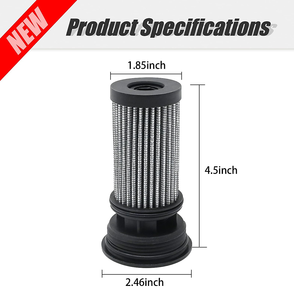 UOIENRT 2 Pack 116-0164 117-0390 Hydro Hydraulic Filter Element Replacement for Exmark Zero Turn Lawn Mower Parker Lazer Z AS E Series