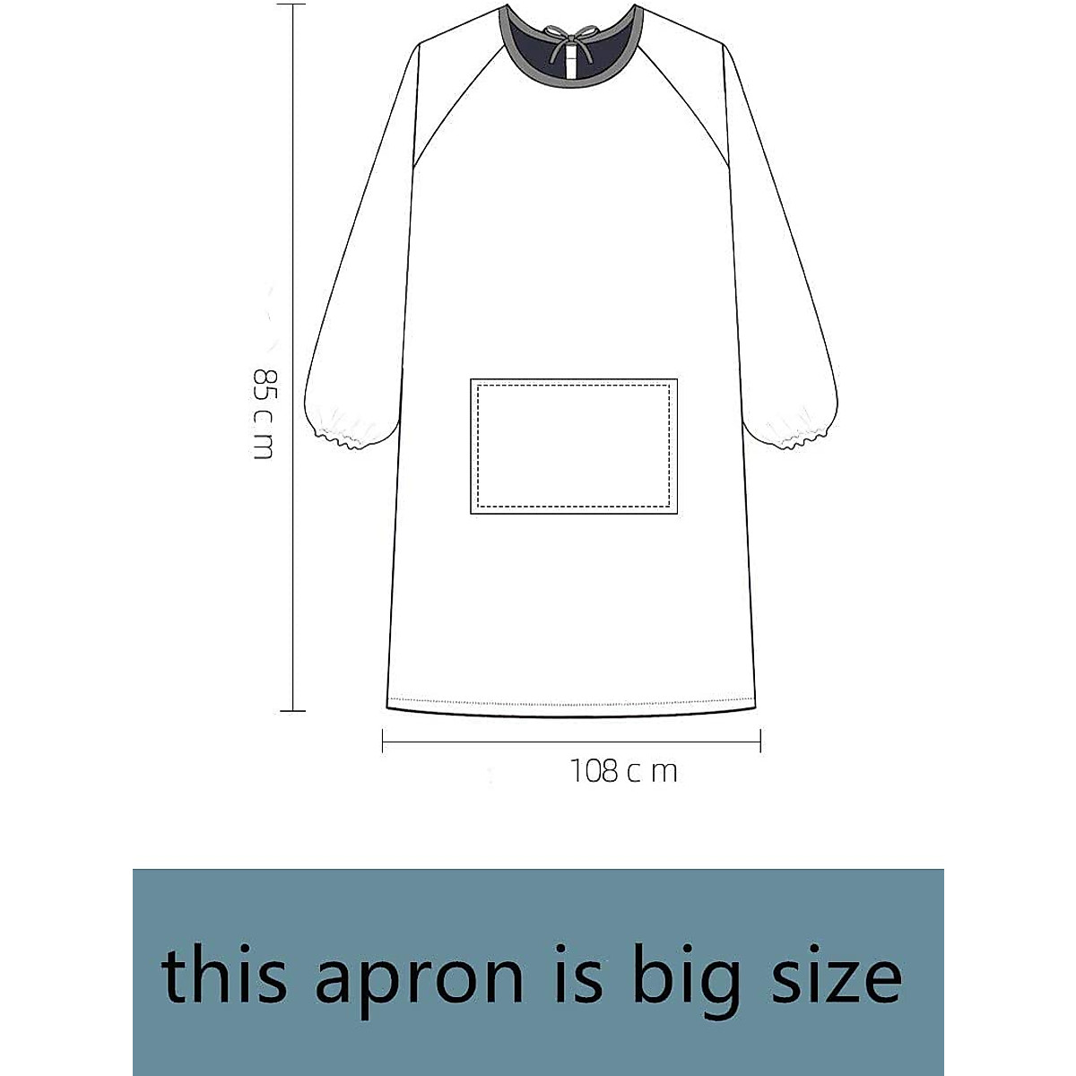 Kumquat Classic Fashion Aprons for Women Waterproof Oil Proof Long Sleeve Apron Smocks Overalls Adult for Home Furnishing Kitchen (Purple)