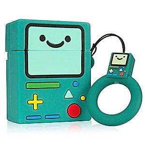 Coralogo for Airpods 1/2 Cute Case, 3D Fashion Cartoon Stylish Soft Silicone Airpod Skin Funny Fun Cool Game Console Design Accessories Shockproof Cover Air pods Cases for Kids Teens Boys (Green Game)