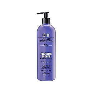 CHI Color Illuminate Shampoo, Provides Balanced Color Replenishment Between Salon Services, Sulfate, Paraben, & Cruelty-Free, Platinum Blonde, 12 Oz