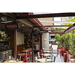 Bromic Heating Tungsten 500 Smart-Heat Gas 5 Burner Radiant Infrared Patio Heater, Natural Gas, 43000 BTU