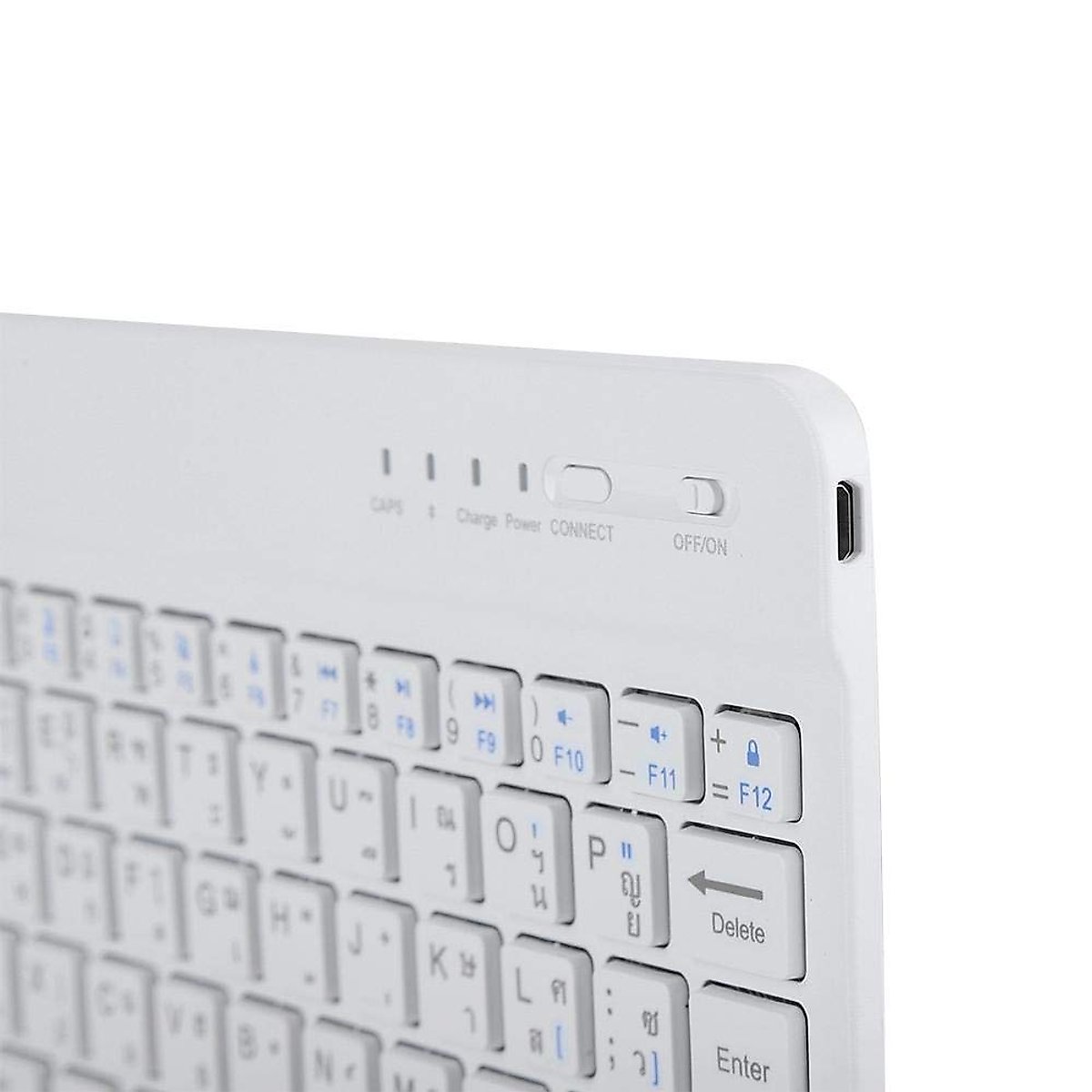 Thai Language Ultra Slim Bluetooth Keyboard Suitable for Android/iOS/Windows Systems.