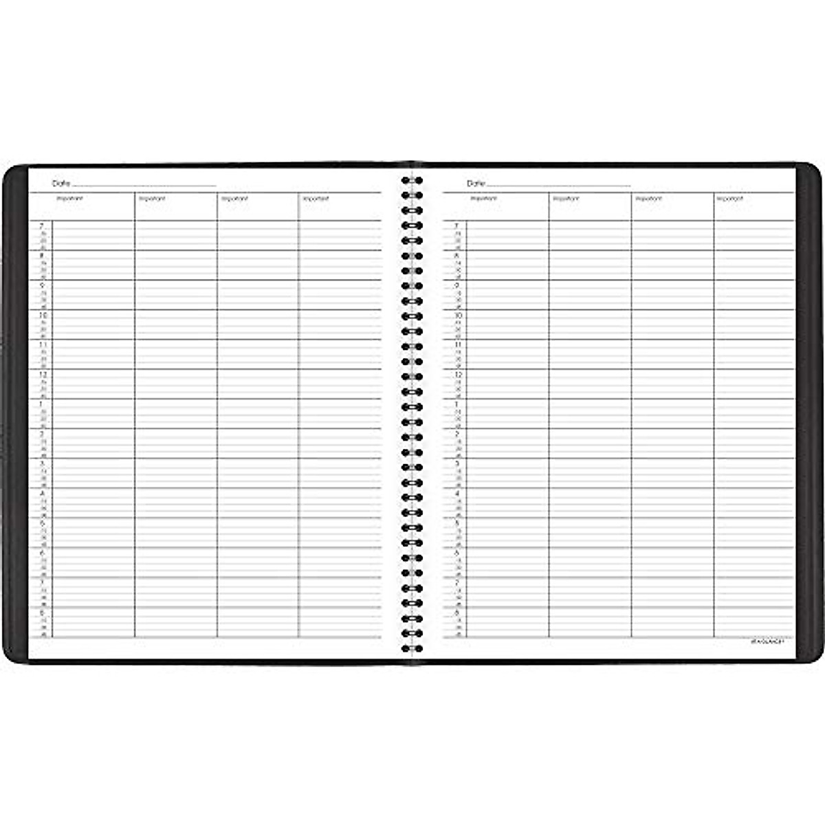 AT-A-GLANCE 8031005 Four-Person Group Undated Daily Appointment Book, 8 1/2 x 10 7/8, White