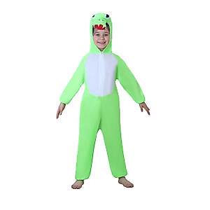Matissa Kids Animal Costumes Boys Girls Unisex Fancy Dress Outfit Cosplay Children Onesies (M (for Kids 35.5" - 41.5" Tall), Crocodile)