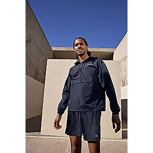 Champion mens Stadium Packable Jacket, Left Chest Script Jacket, Navy-549369, Large US, Navy-549369