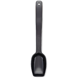 CFS Plastic Solid Spoon, 9 Inches, Black
