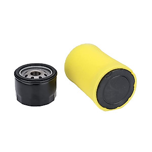 SGBTB Air Filter with Tune Up Kit, Compatible with Briggs and Stratton 591334 492932 696854, John Deere D100 D110 D125 D130, Husqvarna YTH22V46, Lawn Mower Oil Filter