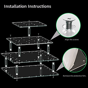 LUOBAO Acrylic Cake Pop Display Stand,Acrylic Lollipop Holder,3 Tier,for Displaying Sweets, Cake Pops, and Lollipops at Parties and Events