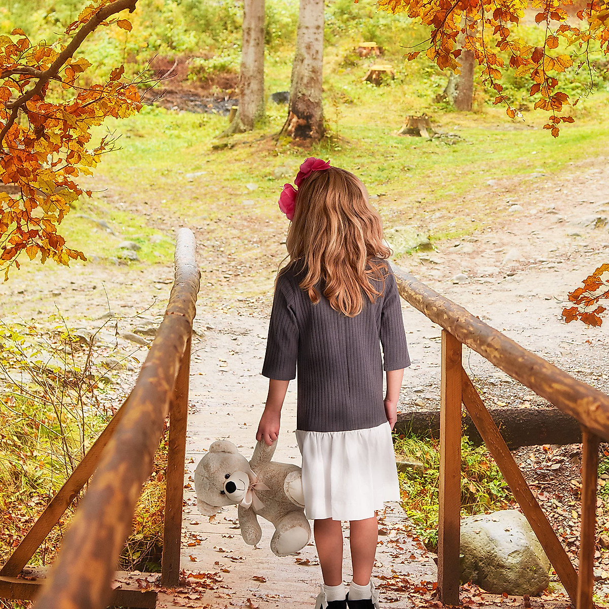 Dragon Drew Teddy Bear | 11” Plush Stuffed Animal | Gray