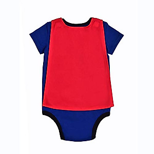 Marvel Avengers Spider-Man, Thor, Captain America, Hulk, Iron Man Boys Short Sleeve Bodysuit and Cap Set for Newborn and Infant
