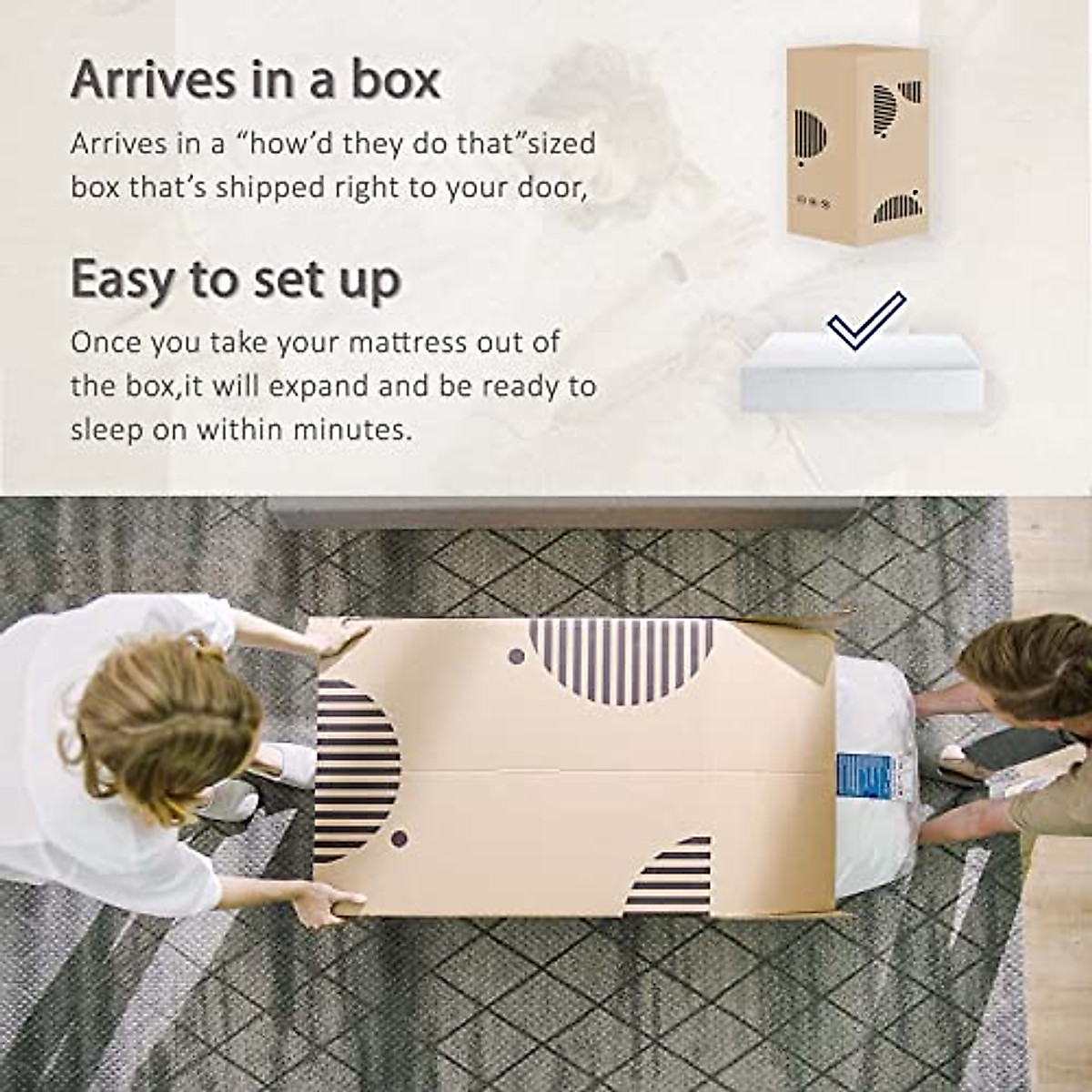 King Size Mattress, 12 inch Gel Memory Foam Mattress, Breathable Bed Mattress for Cooler Sleep Supportive & Pressure Relief, Medium Firm Feel with Motion Isolating, CertiPUR-US Certified (King)