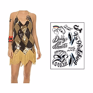 Updated 2022 Professional HQ Complete Temporary Tattoos - All Versions - 4 Sheets w/ 30+Tats - Halloween Costume/Cosplay
