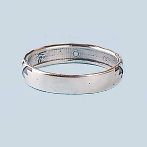 Turquoise Skies TSKIES SkyWeaver: Southwestern Band Ring (sterling-silver, 10)