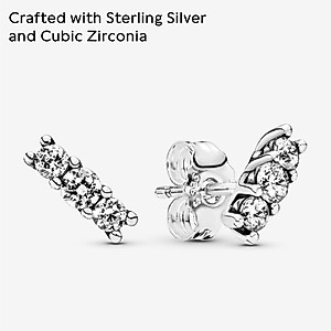 PANDORA Sparkling Elegance Stud Earrings - Stunning Earrings for Women - Great Gift for Her - Sterling Silver & Cubic Zirconia, No Gift Box