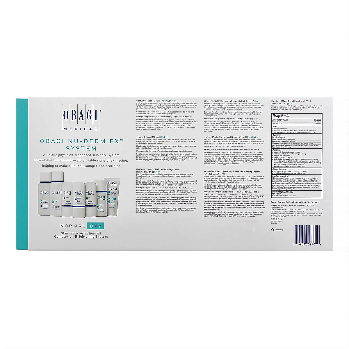 Obagi Medical Nu-Derm Fx System Normal to Dry Pack of 2