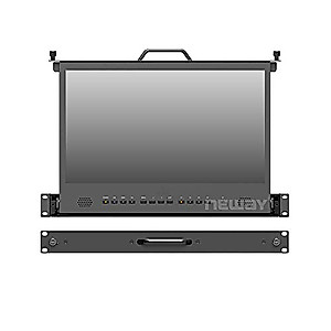 LILLIPUT 17.3" RM-1730S 1RU Pull-Out Monitor 1920×1080 700:1 Contrast 3G-SDI, HDMI, DVI, Audio & Tally inputs, SDI and HDMI Cross Conversion
