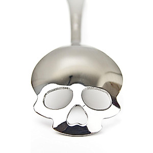 Suck UK Tea Stainless Steel Coffee ea Accessories for Spooky Home Gothic Skull Decor, Mini Spoons Or Kitchen Spoons, Kitchen Gifts & Goth Gifts
